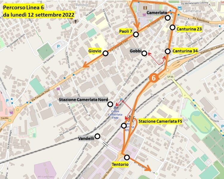 Como, dal 12 settembre modifiche alla linea 6 degli autobus – EspansioneTv