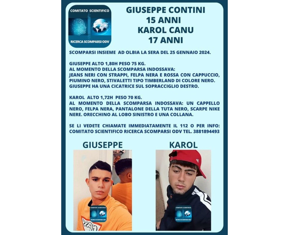 Giovani scomparsi da 8 giorni a Olbia, ricerche senza sosta – EspansioneTv