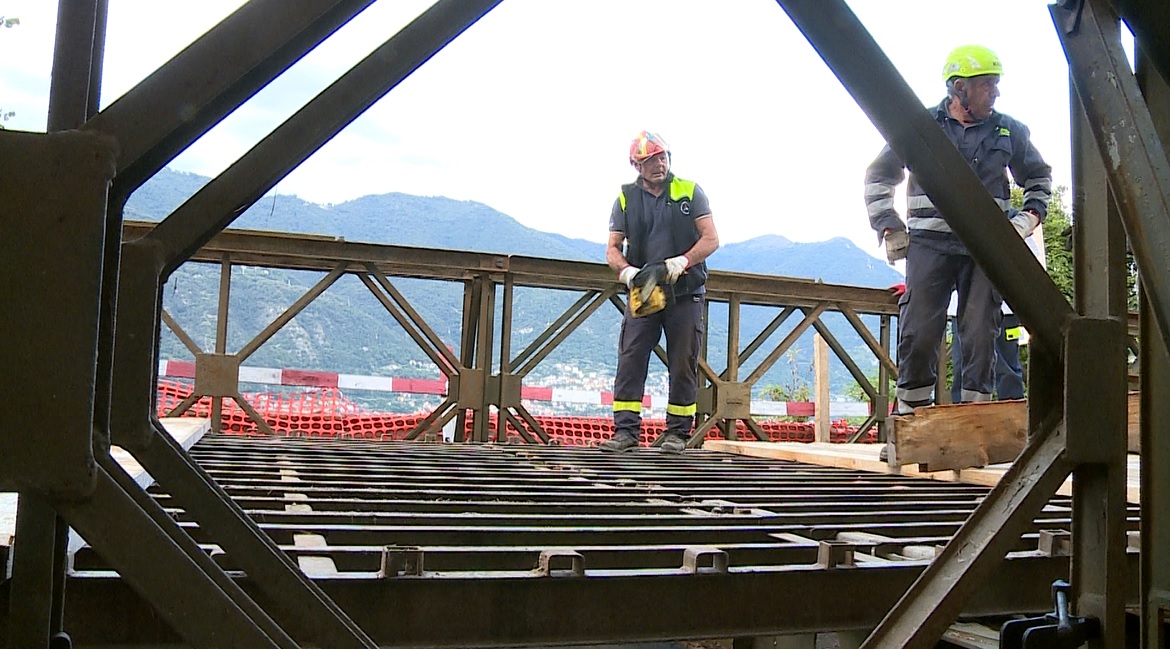 Il ponte militare Bailey sulla Lariana. Trabucchi: “In due settimane ...