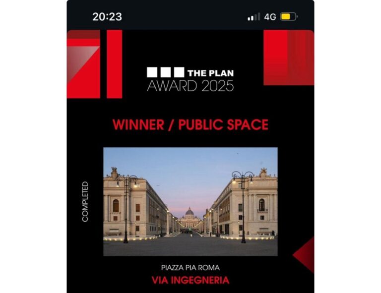 The Plan award 2025 al progetto di Piazza Pia a Roma - EspansioneTv